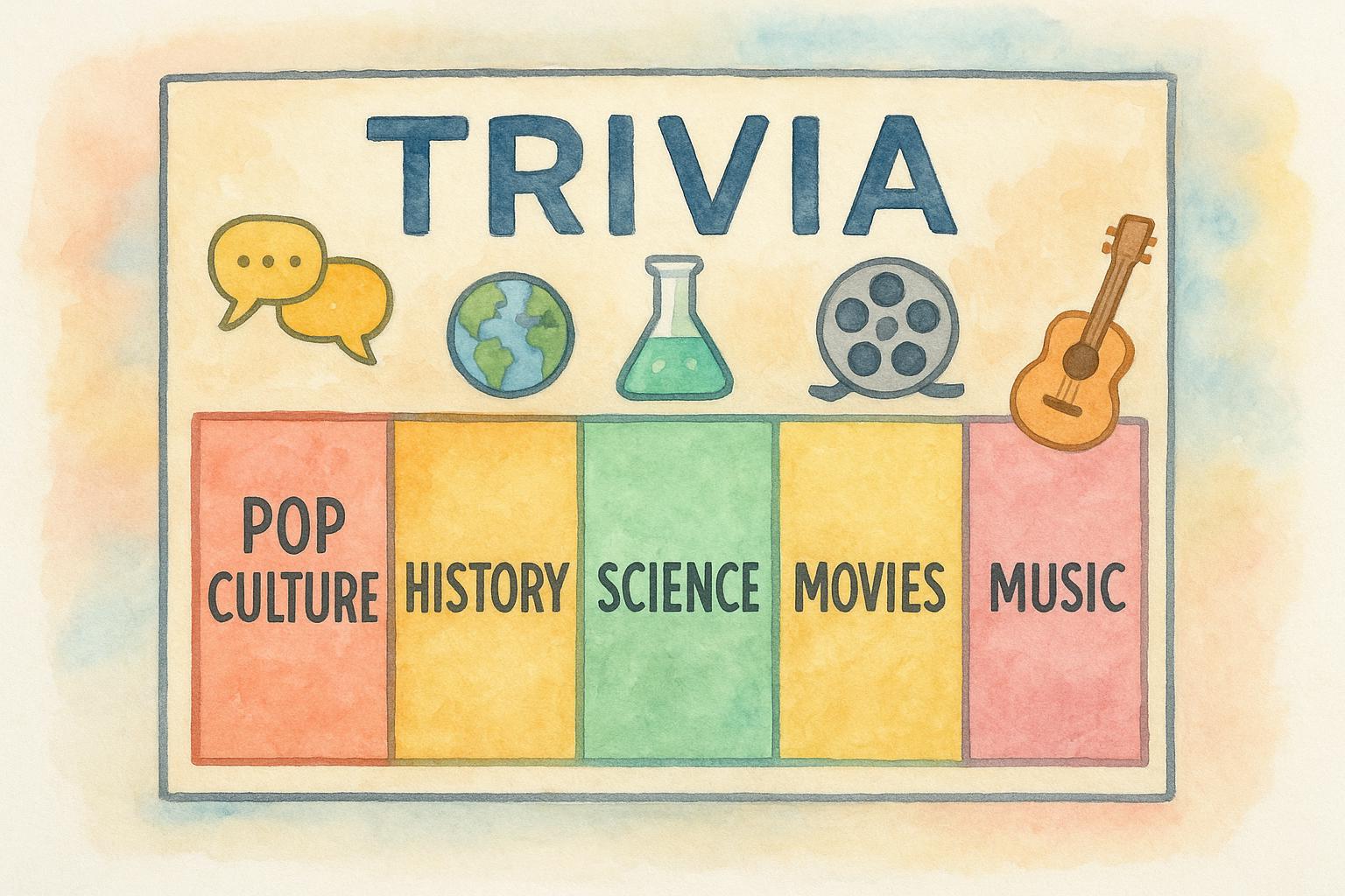 Trivia Categories for Trivia Night Themed Questions for Your Event ...