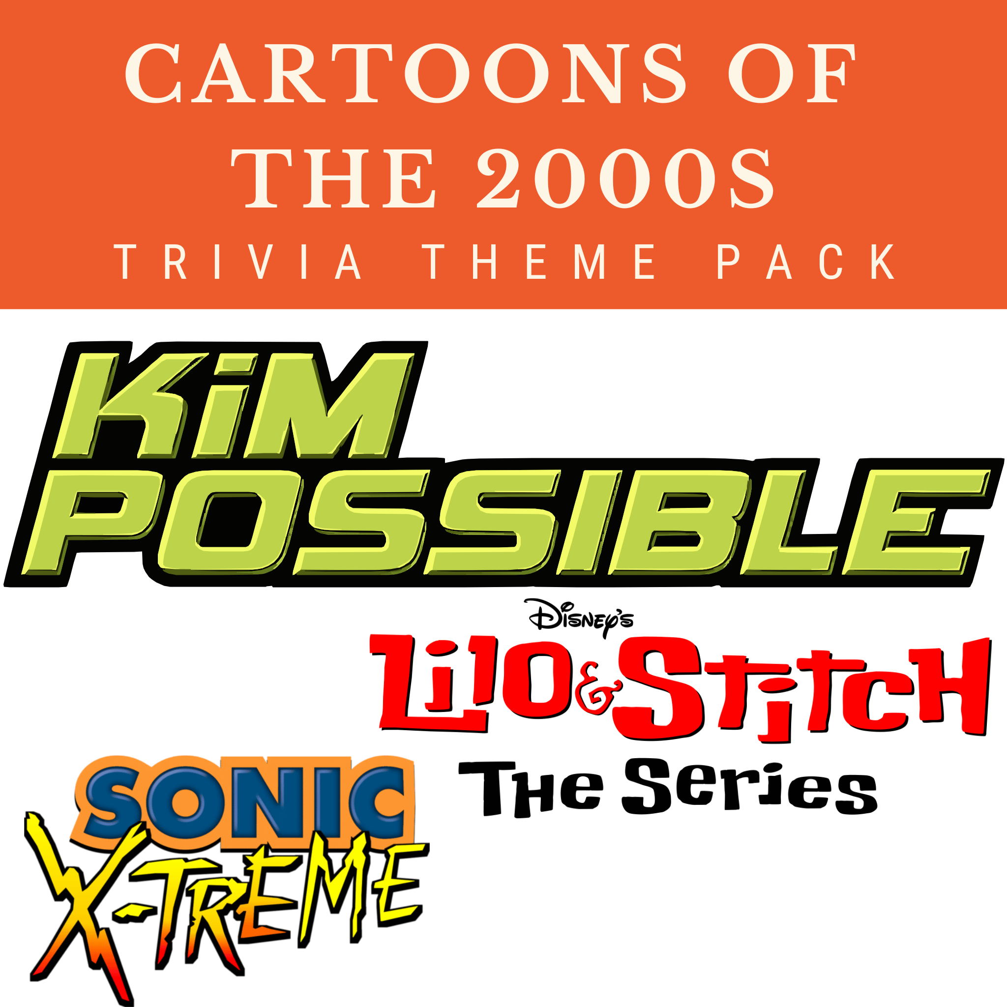 Cartoons of the 2000s Trivia Night Pack – Celebrate Animated Classics ...