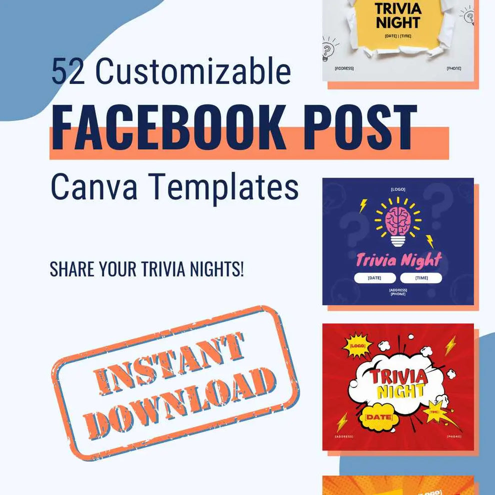 Facebook Post Trivia Templates | Trivia | Cheap Trivia