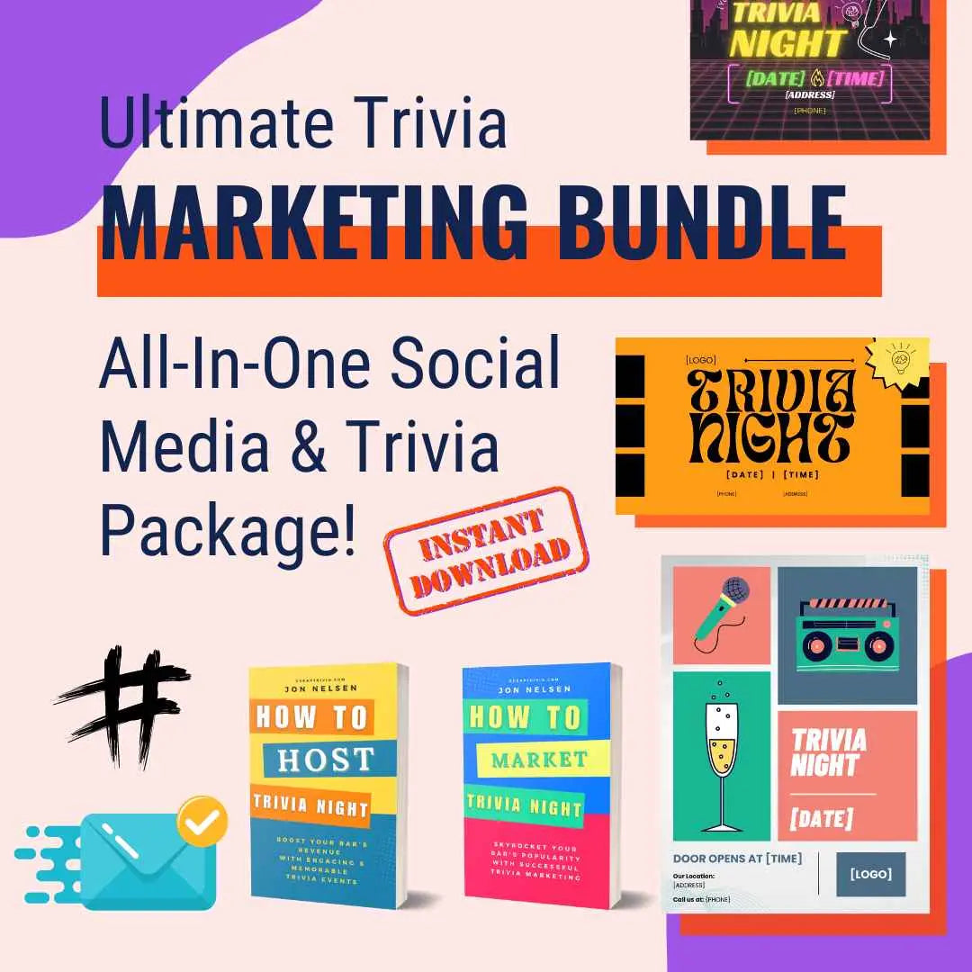 Ultimate Trivia Marketing Bundle | Marketing Materials for Trivia ...