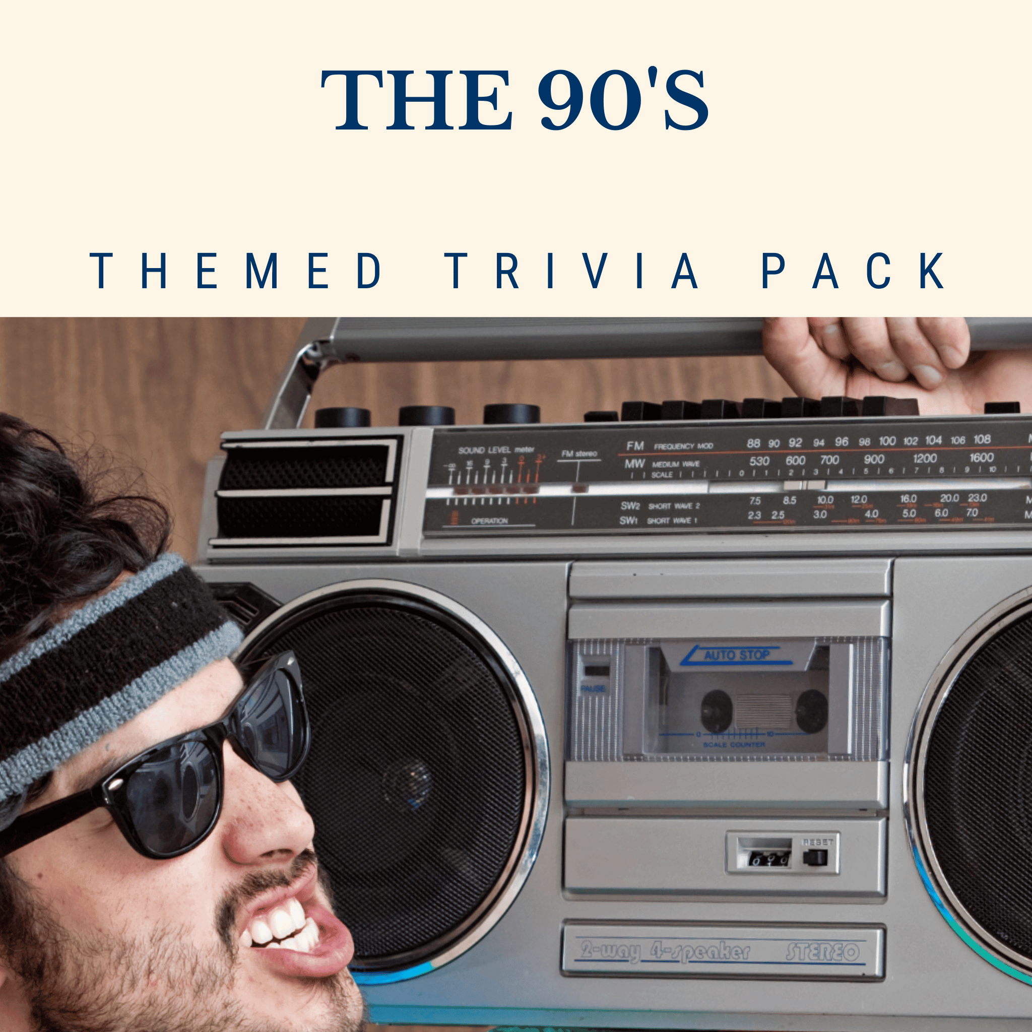 The 90's Trivia Night Theme Pack - Relive the 90's Fun! – Cheap Trivia